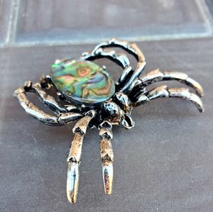 Handmade | Jewelry | New Carved Abalone Shell Spider Pin Brooch | Poshmark
